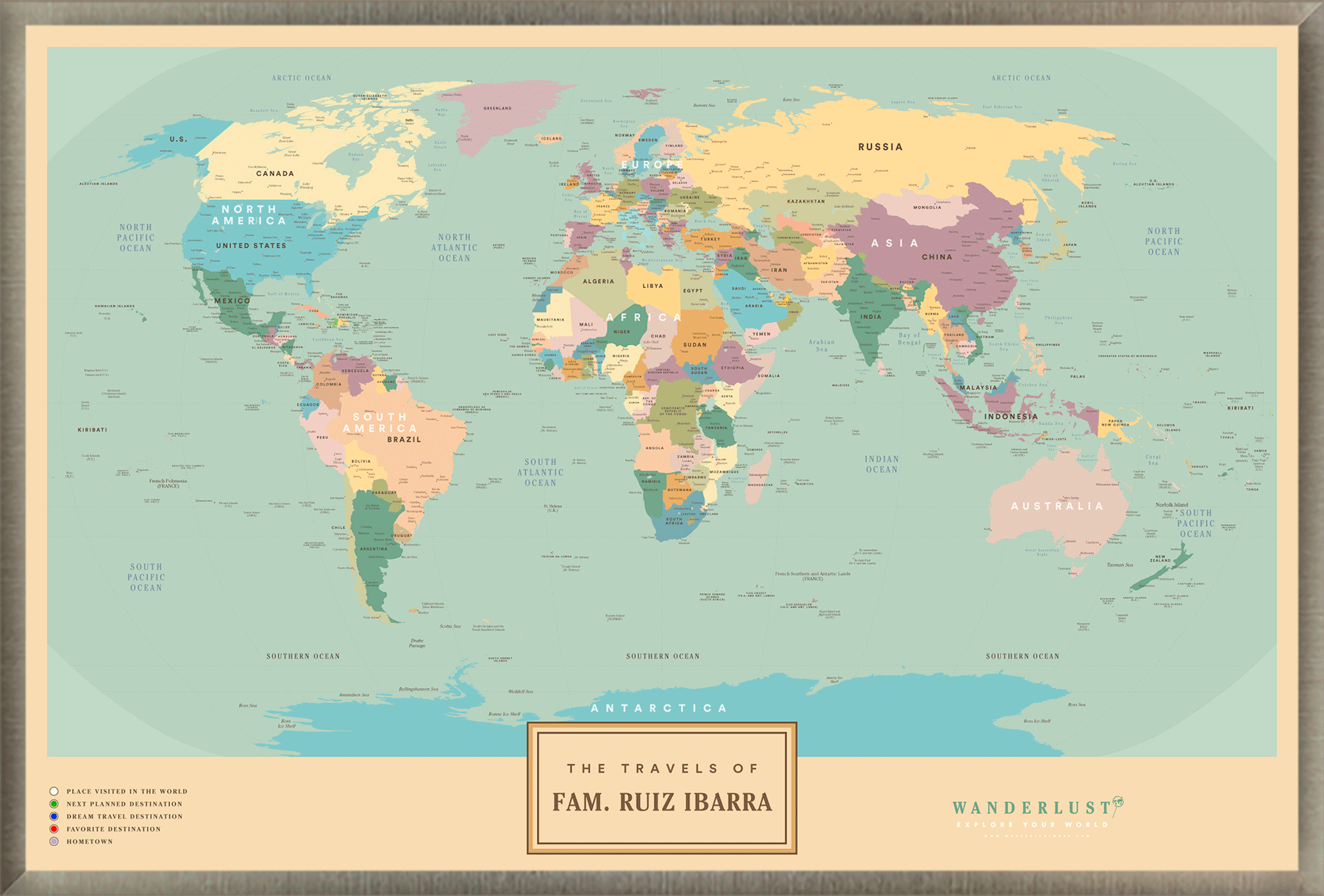 Original - 2cm Platino – Wanderlust Maps