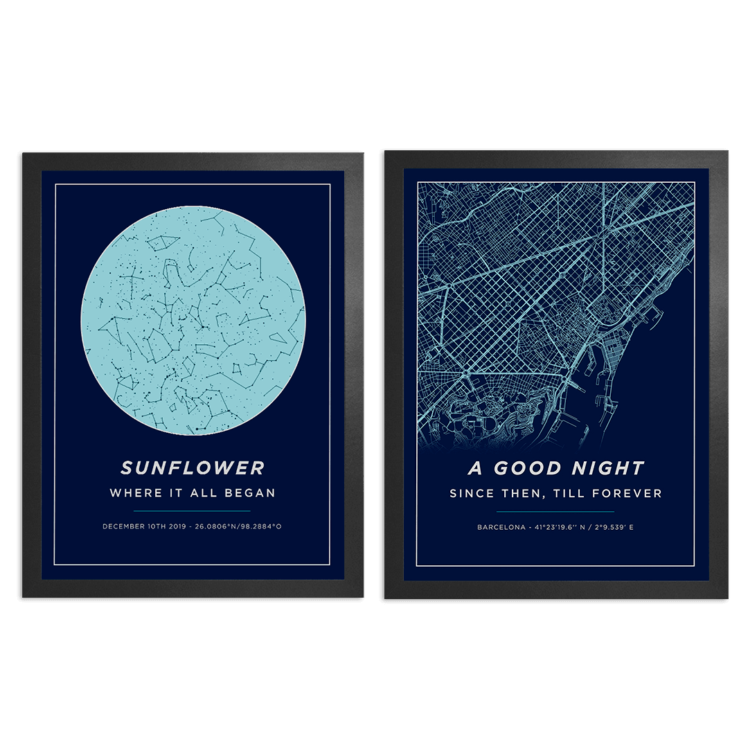 Mapas Estelares Personalizados: Kit "Cosmos" – Wanderlust Maps
